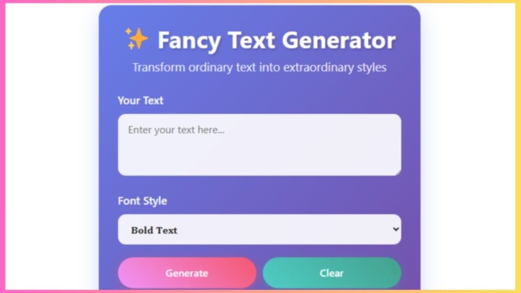 FREE AI Prompt: Create Fancy Text Generator Tool